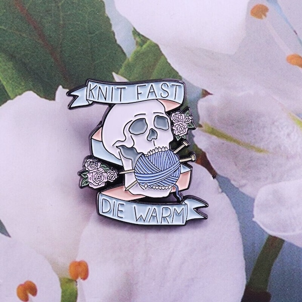 Crochet Enamel Pin - Etsy