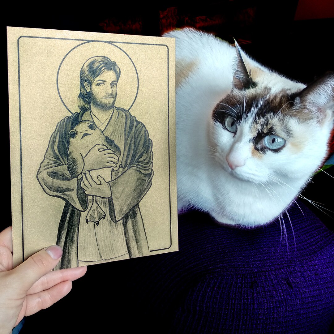 Obi Wan Kenobi, Porg Patron Saint-patron of the Porgs - Etsy