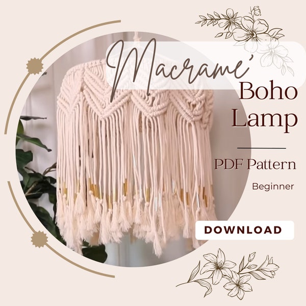 Macrame Lamp - Etsy