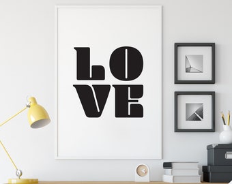 Heart Red Text, Love Sign, Cute Love Posters, Love Sign, Quote Wall Art ...