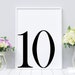 Number Ten, Number 10, Number Wall Decor, B&W Typography, Typography ...