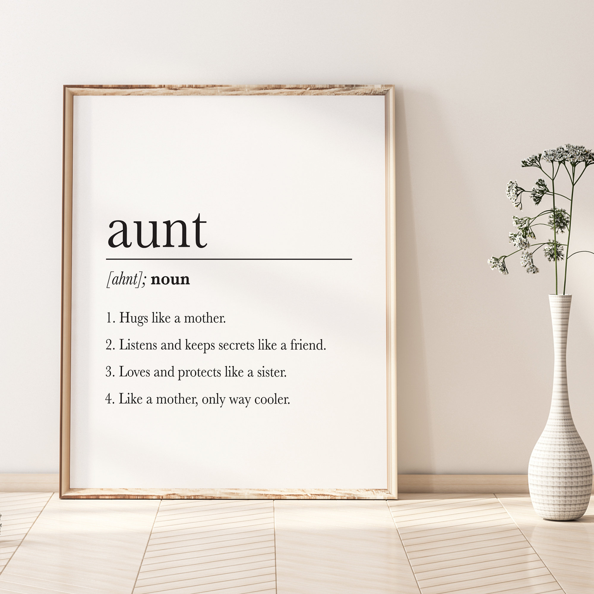 Aunt Definition, Dictionary Meaning, Gift for Aunty, Auntie Gift ...