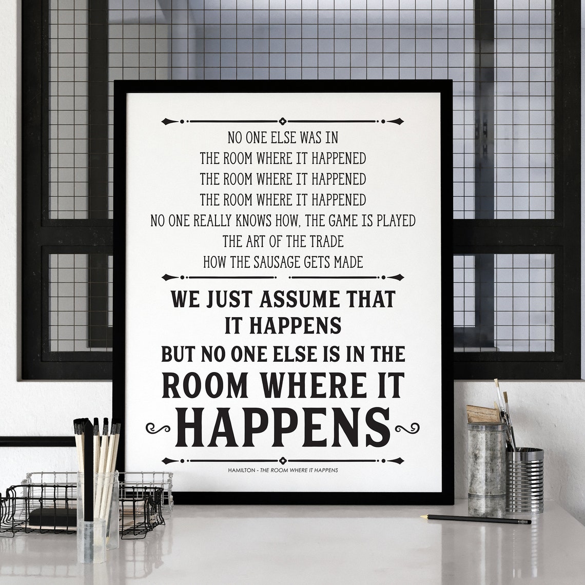 Hamilton Musical, Hamilton Print, the Room Where It Happens, Hamilton ...