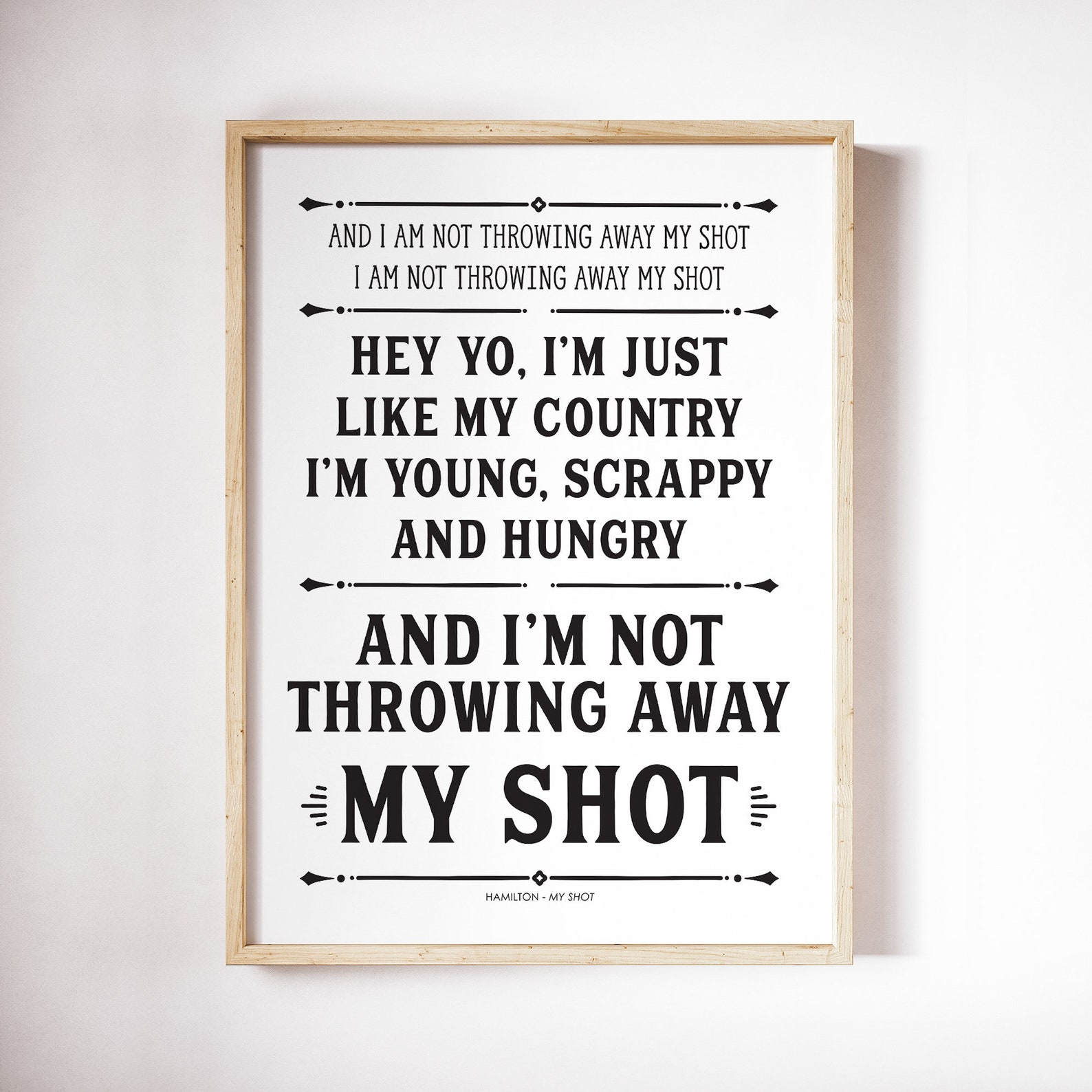 Hamilton Poster Hamilton Musical Alexander Hamilton | Etsy