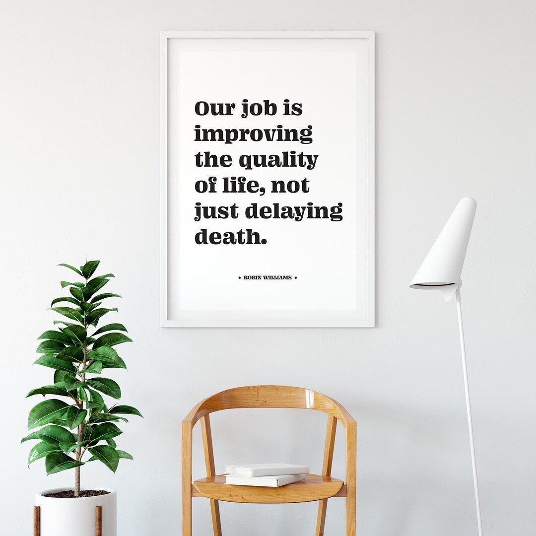 Robin Williams Quote, Famous Quotes Printable, Quality of Life Poster ...