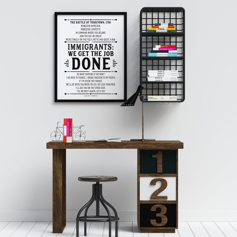 Immigrants We Get the Job Done Hamilton Musical Yorktown - Etsy Australia