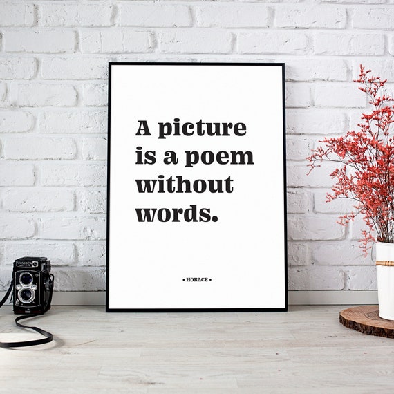 Artist Photographer Gift A Picture is A Poem Without Words - Etsy