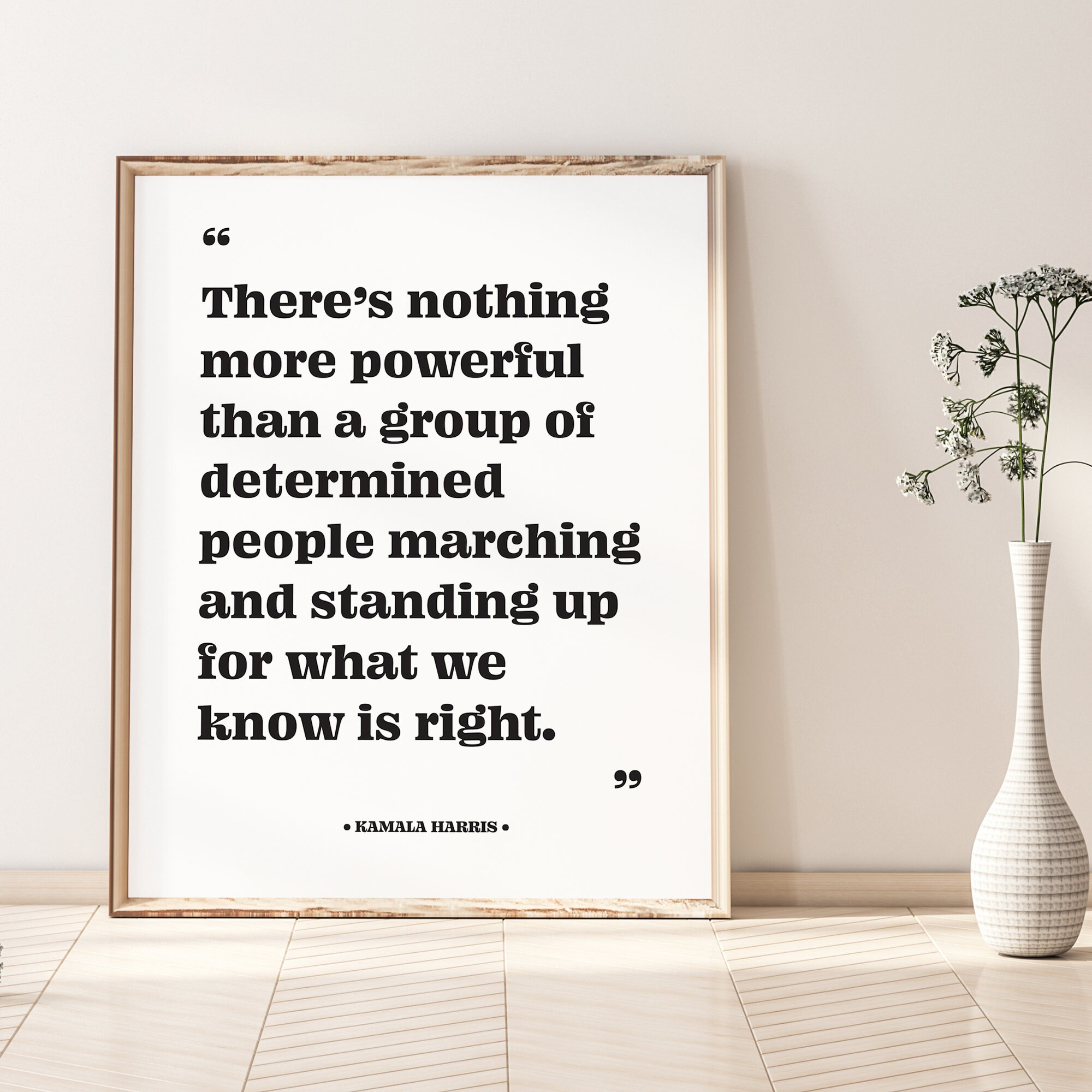 Kamala Harris Quote, Inspirational Quotes Prints, Motivational Poster ...