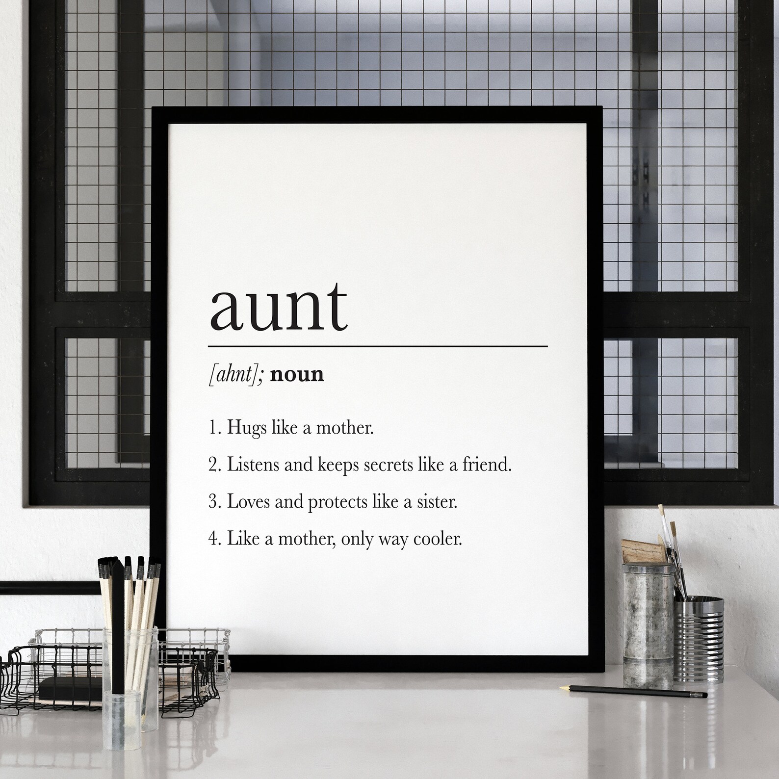 Aunt Definition, Dictionary Meaning, Gift for Aunty, Auntie Gift ...