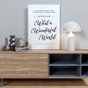 What a Wonderful World Louis Armstrong Poster Print, Louis Armstrong ...