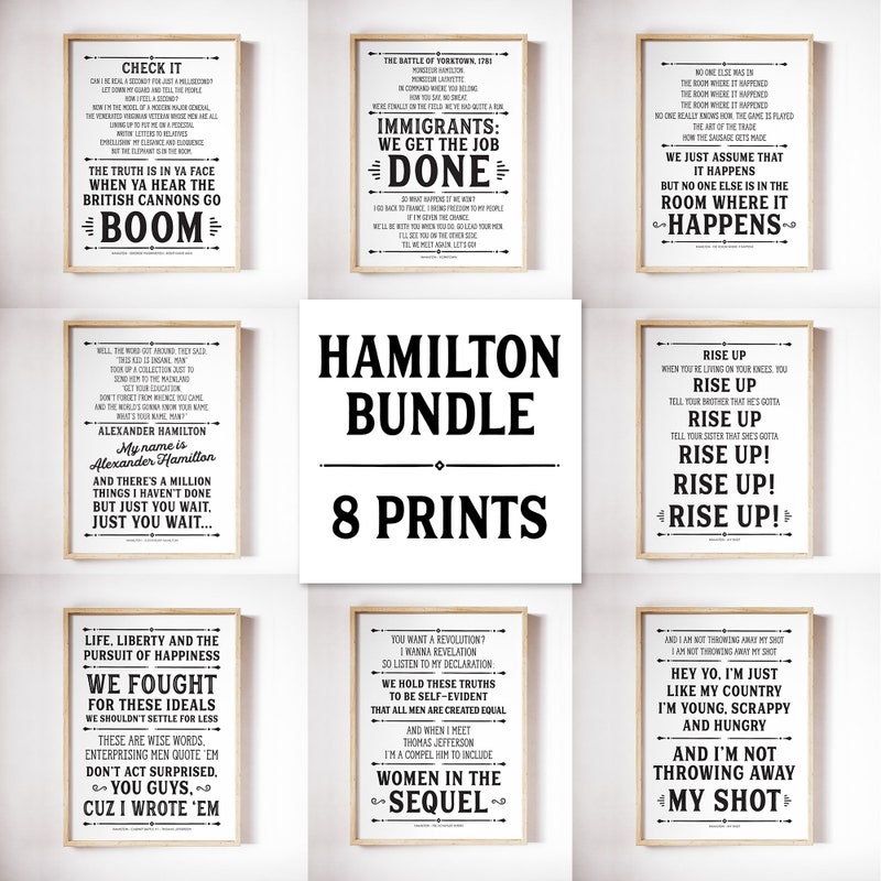 Hamilton Posters - Etsy