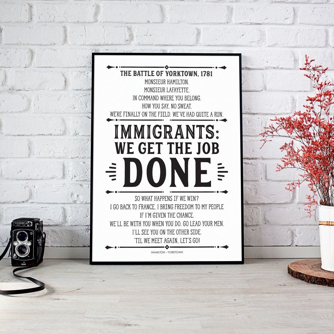 Immigrants We Get the Job Done Hamilton Musical Yorktown - Etsy Australia