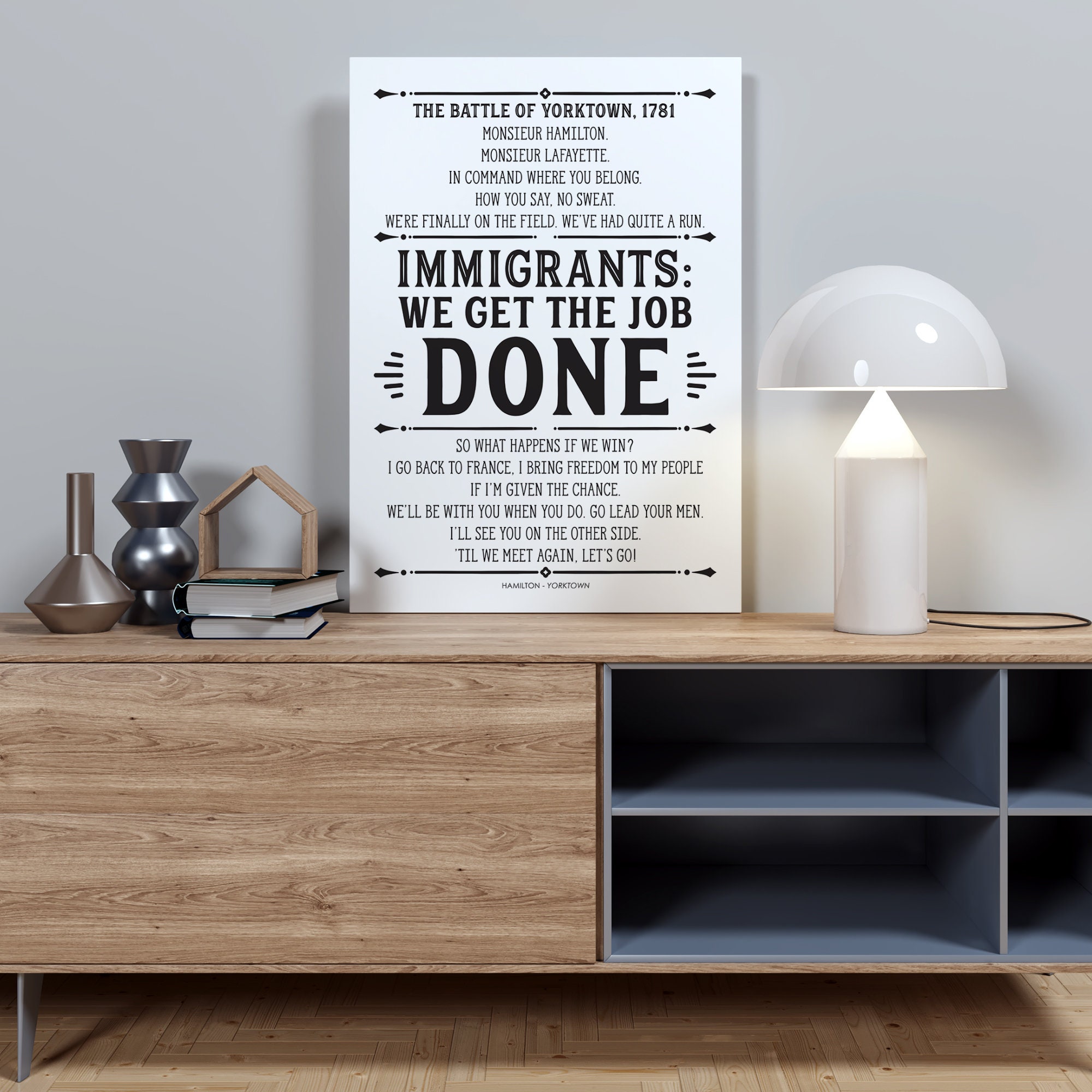 Immigrants We Get the Job Done Hamilton Musical Yorktown - Etsy Australia