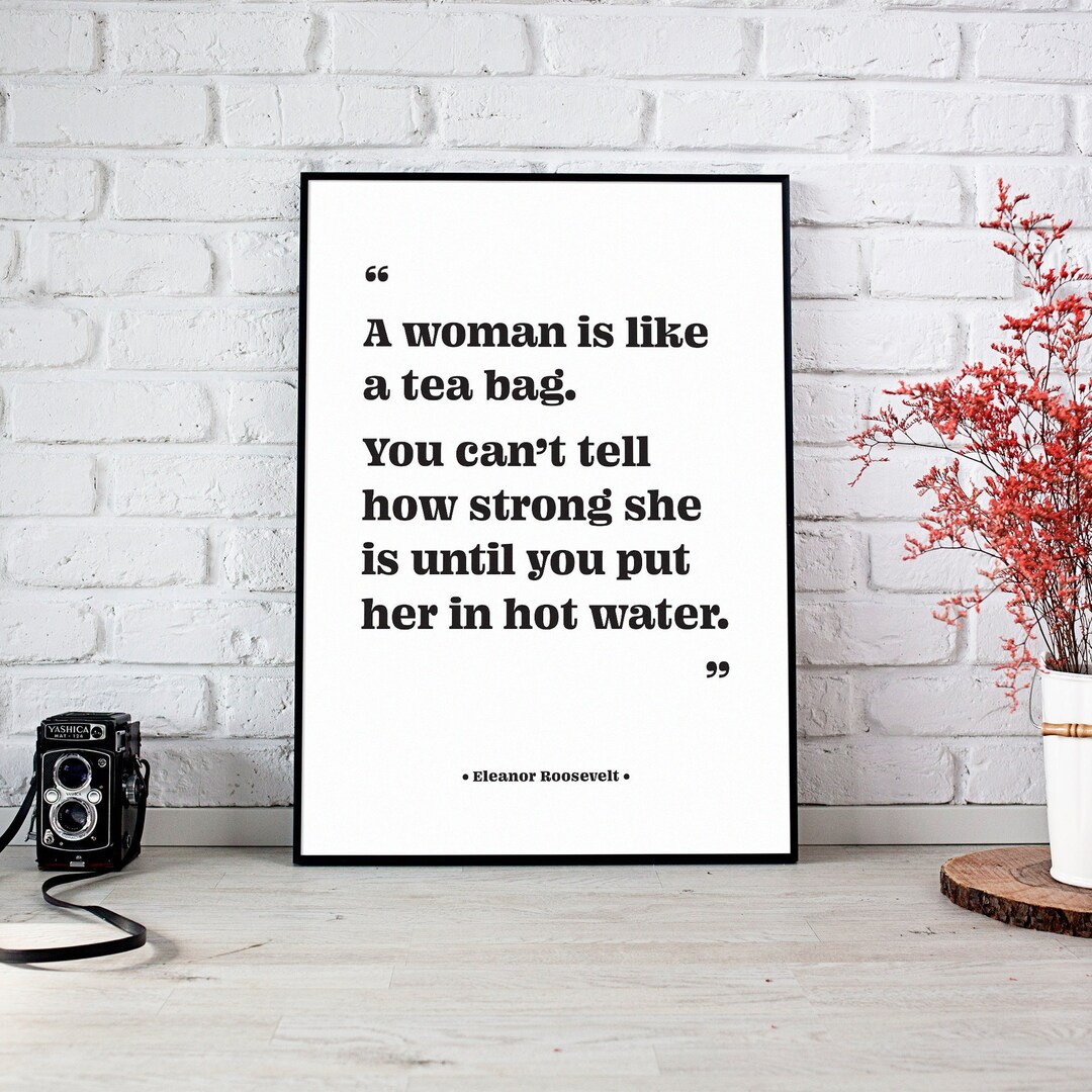 Eleanor Roosevelt Poster, Women Empowerment Wall Art, Inspirational ...