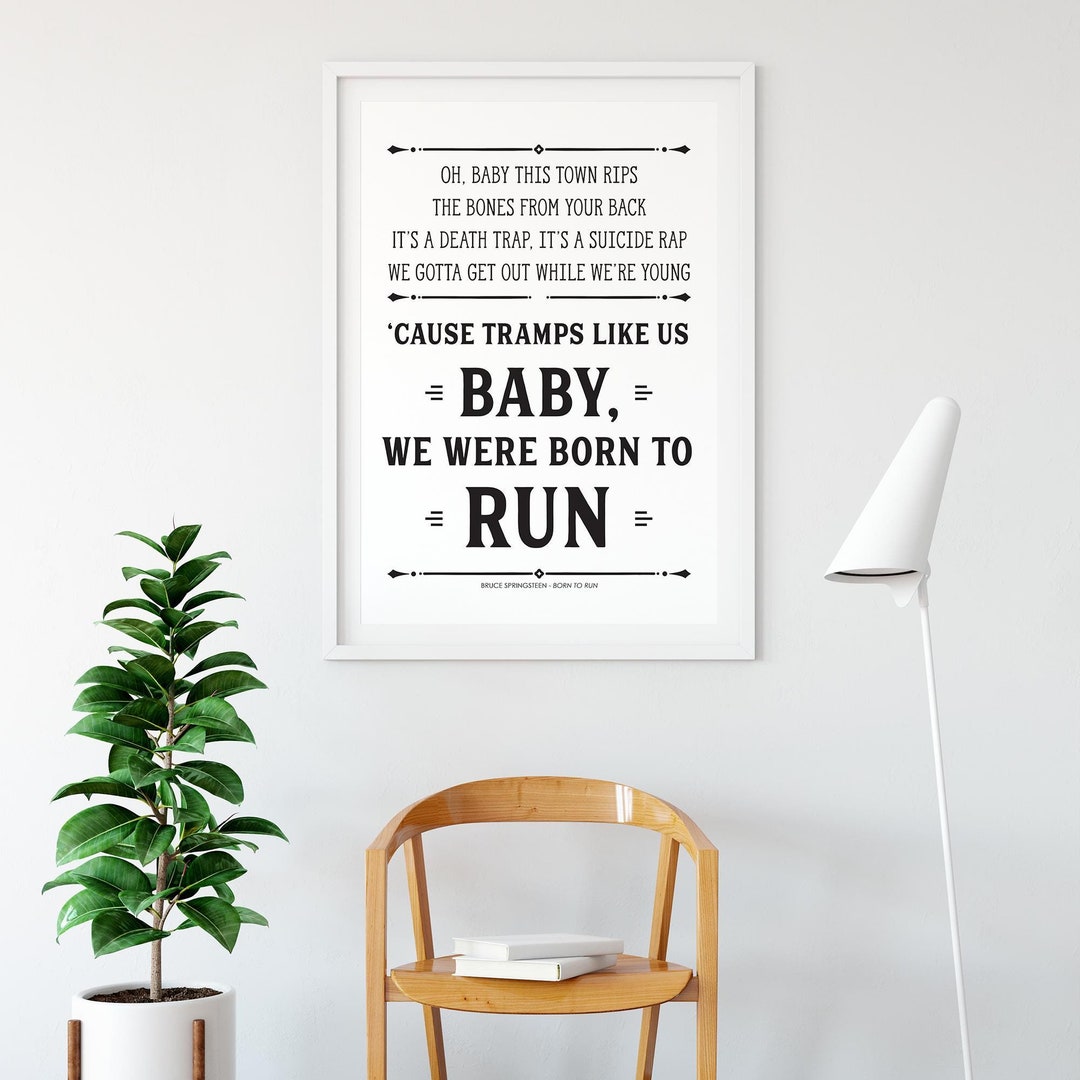 Bruce Springsteen, Born to Run, Bruce Springsteen Print, Bruce ...