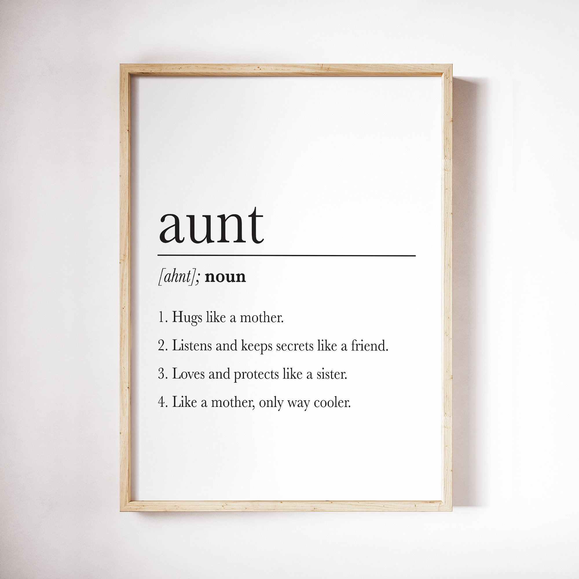 Aunt Definition, Dictionary Meaning, Gift for Aunty, Auntie Gift ...
