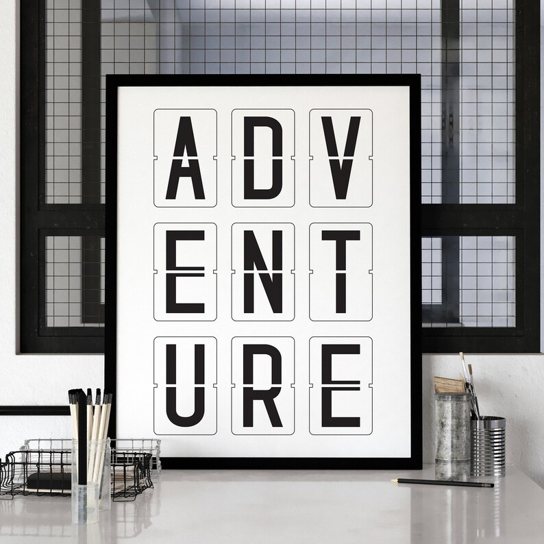 Adventure Awaits Printable, Adventure Print, Travel Poster, Explorer ...