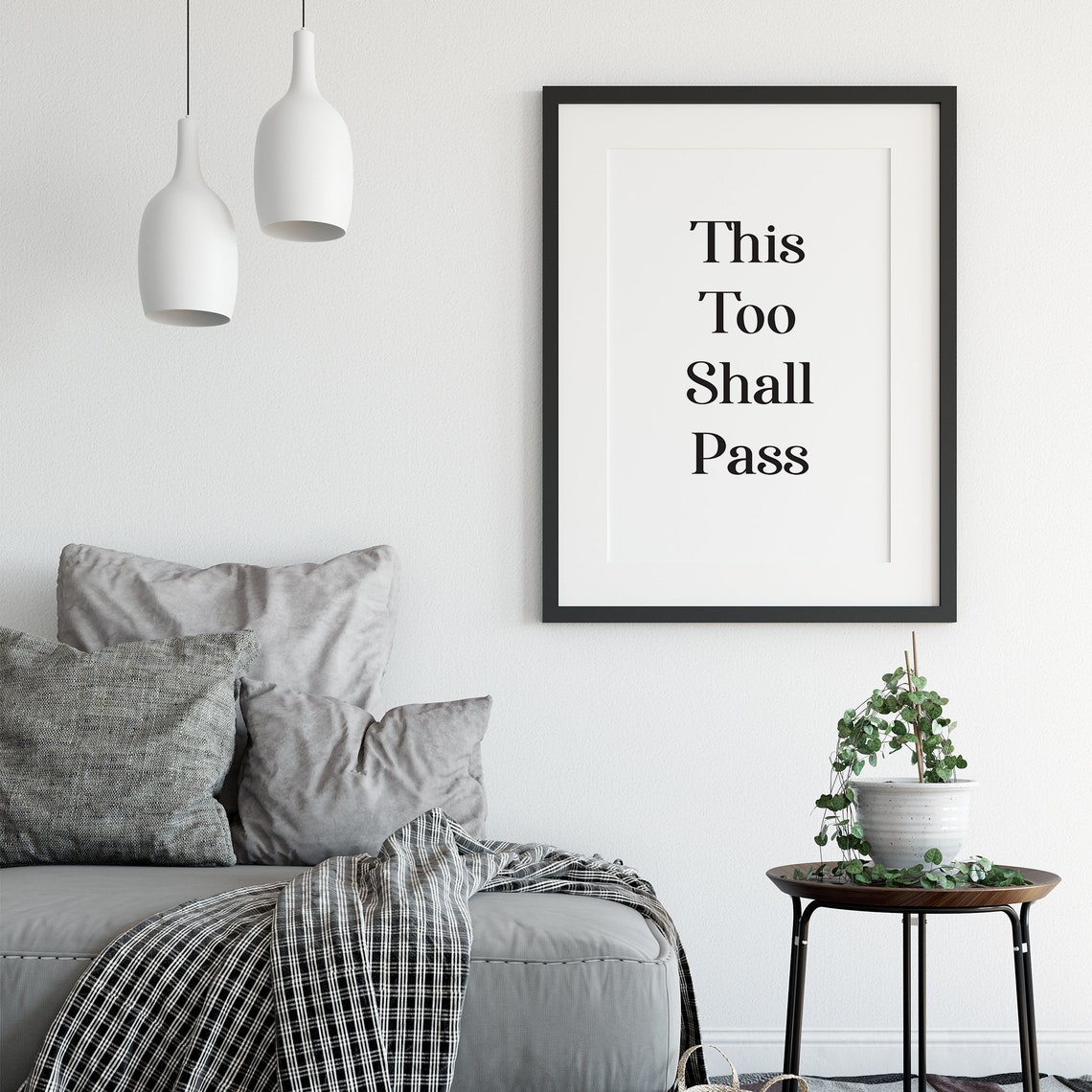 This Too Shall Pass Printable Quote, Inspirational Print, Motivational ...