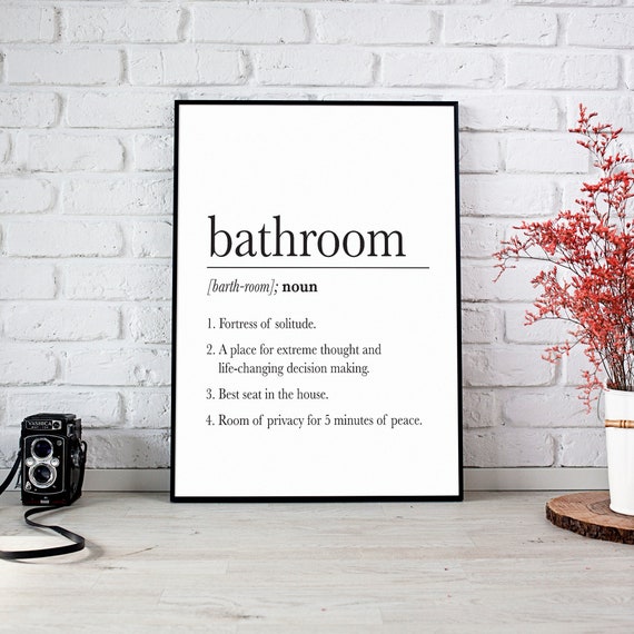 Funny Bathroom Signs Funny Bathroom Art Bathroom Wall Decor Etsy India