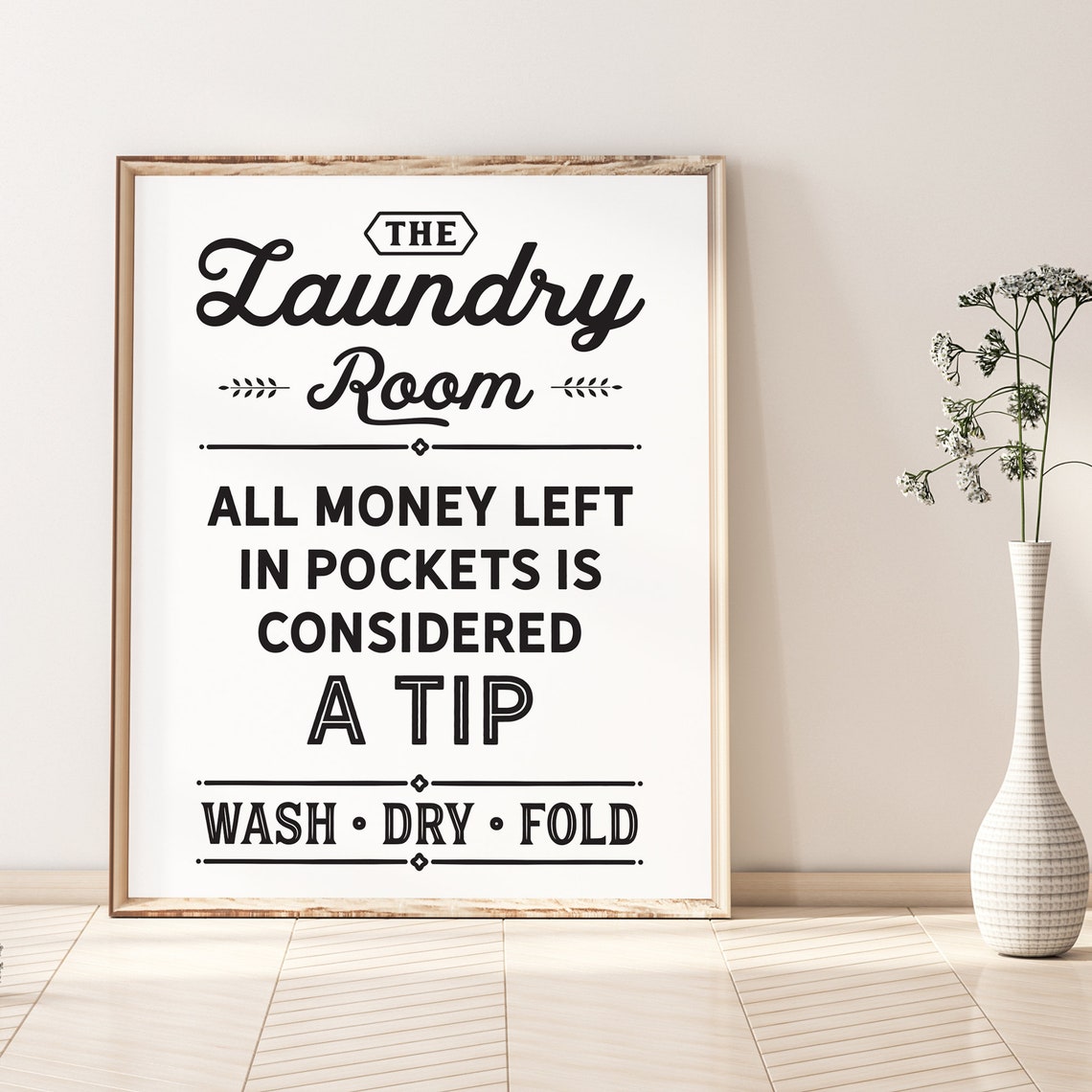 Laundry Room Sign, Funny Laundry Room Wall Decor, Washroom Printable ...