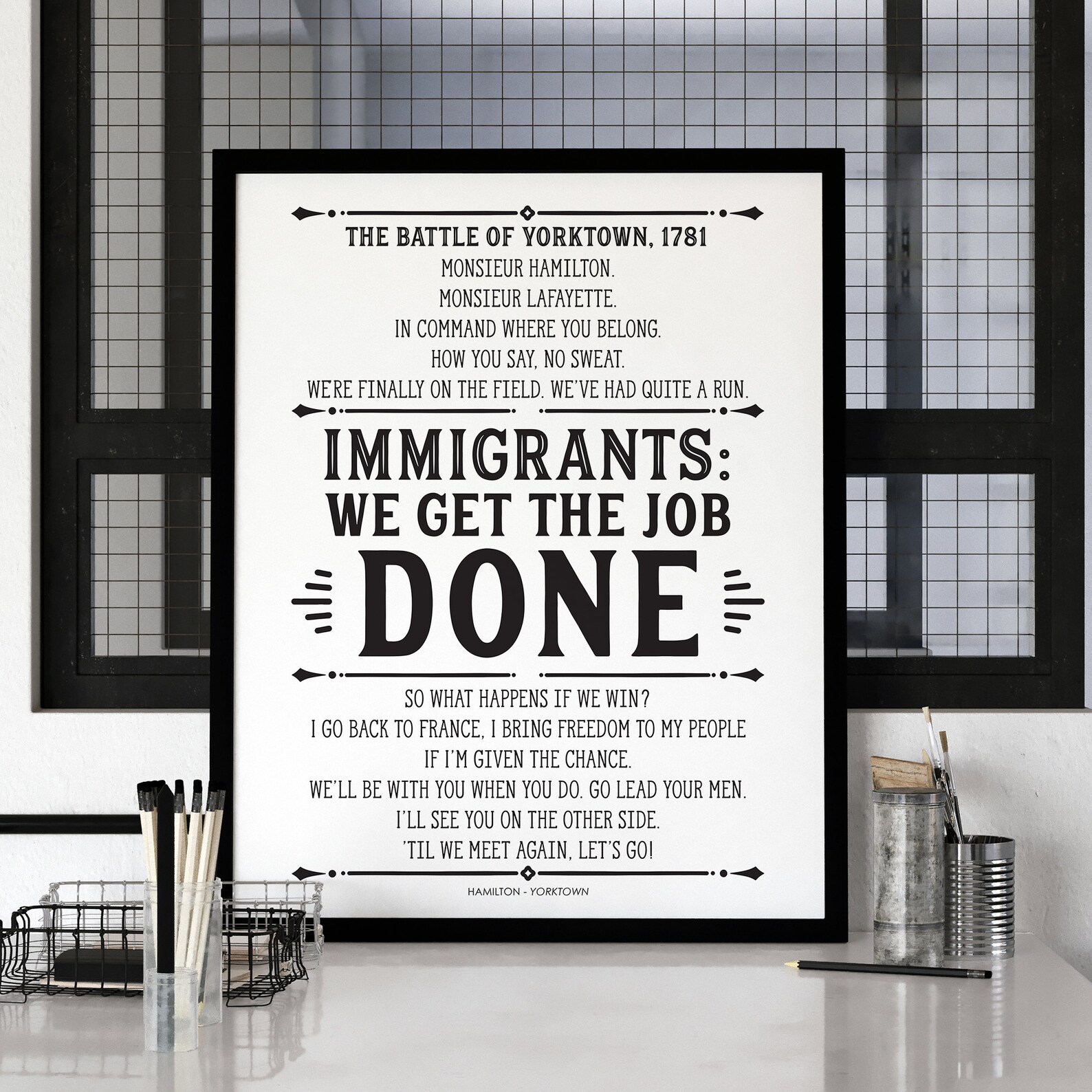 Immigrants We Get the Job Done Hamilton Musical Yorktown - Etsy Australia