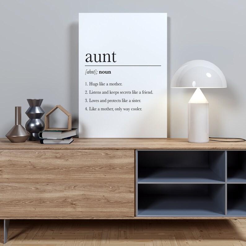 Aunt Definition, Dictionary Meaning, Gift for Aunty, Auntie Gift ...