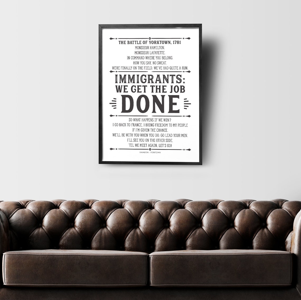 Immigrants We Get the Job Done Hamilton Musical Yorktown - Etsy Australia