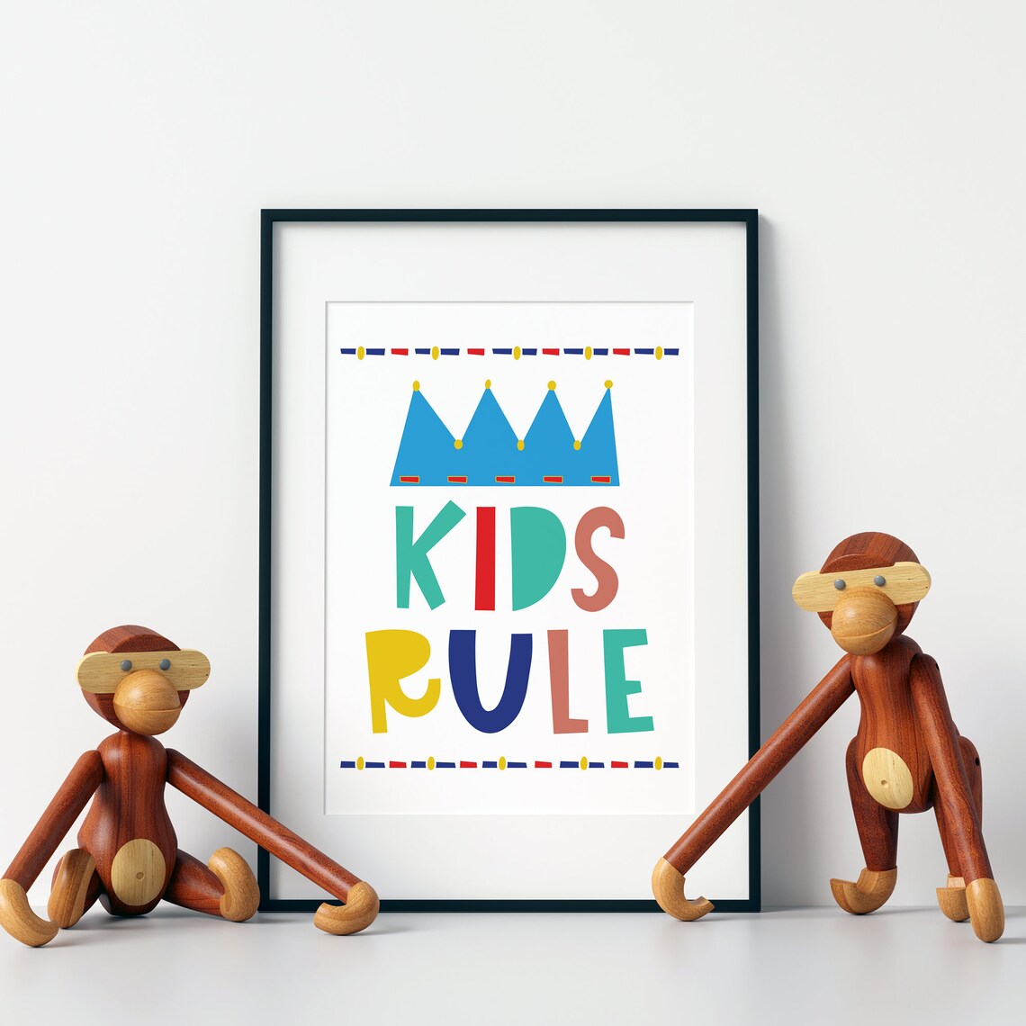 Kids Rule Print Kids Rule Poster Kids Room Decor Kids Wall - Etsy