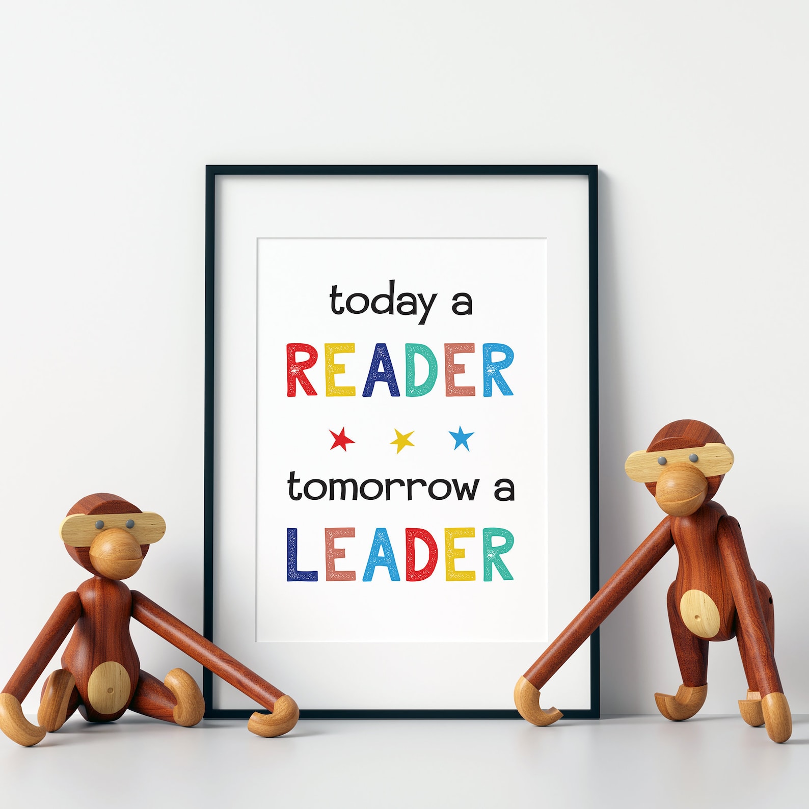 Today A Reader Tomorrow A Leader, Quote Playroom Classroom Decor ...