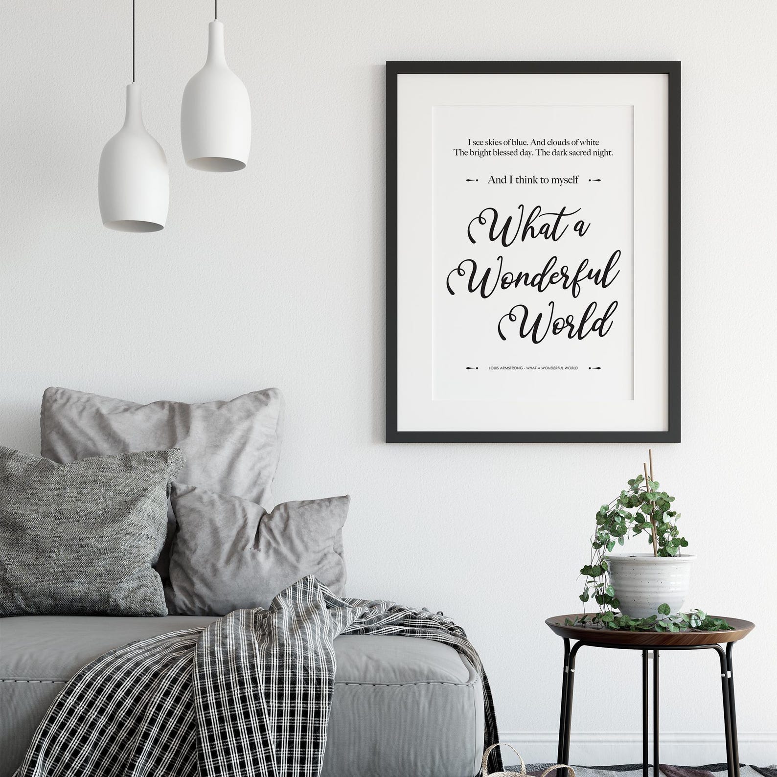 What a Wonderful World Louis Armstrong Poster Print, Louis Armstrong ...