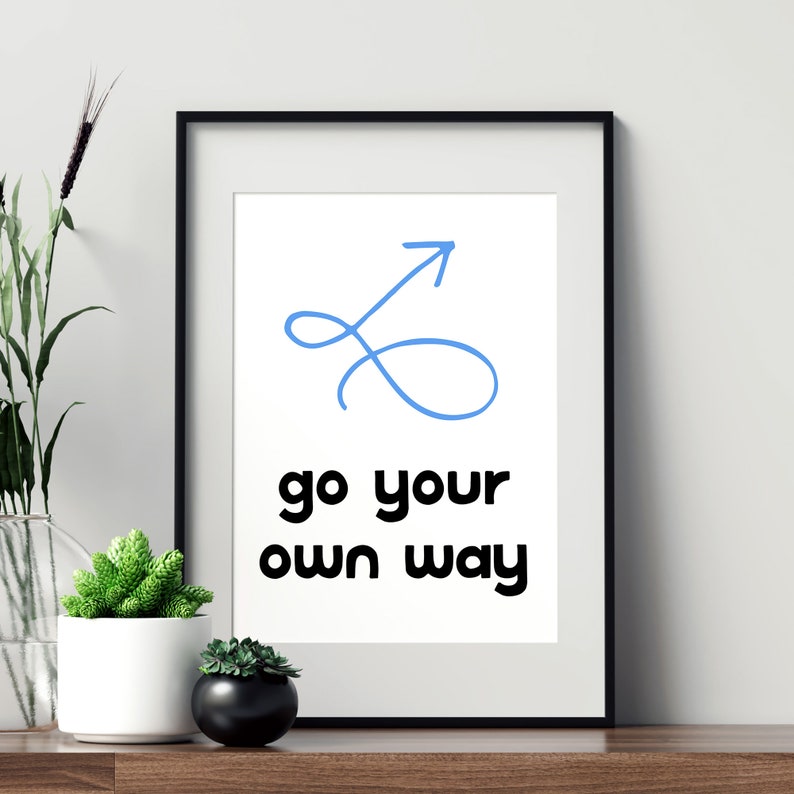 Go Your Own Way Print Gift for Her Gift for Him Find Your - Etsy Australia