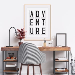 Adventure Awaits Printable, Adventure Print, Travel Poster, Explorer ...