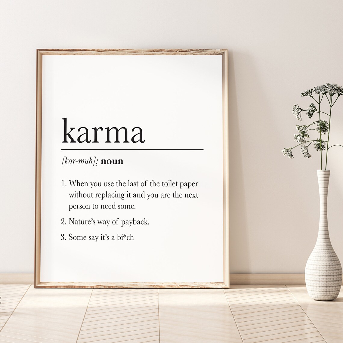 Funny Karma Quote Karma Definition Karma Printable Funny | Etsy