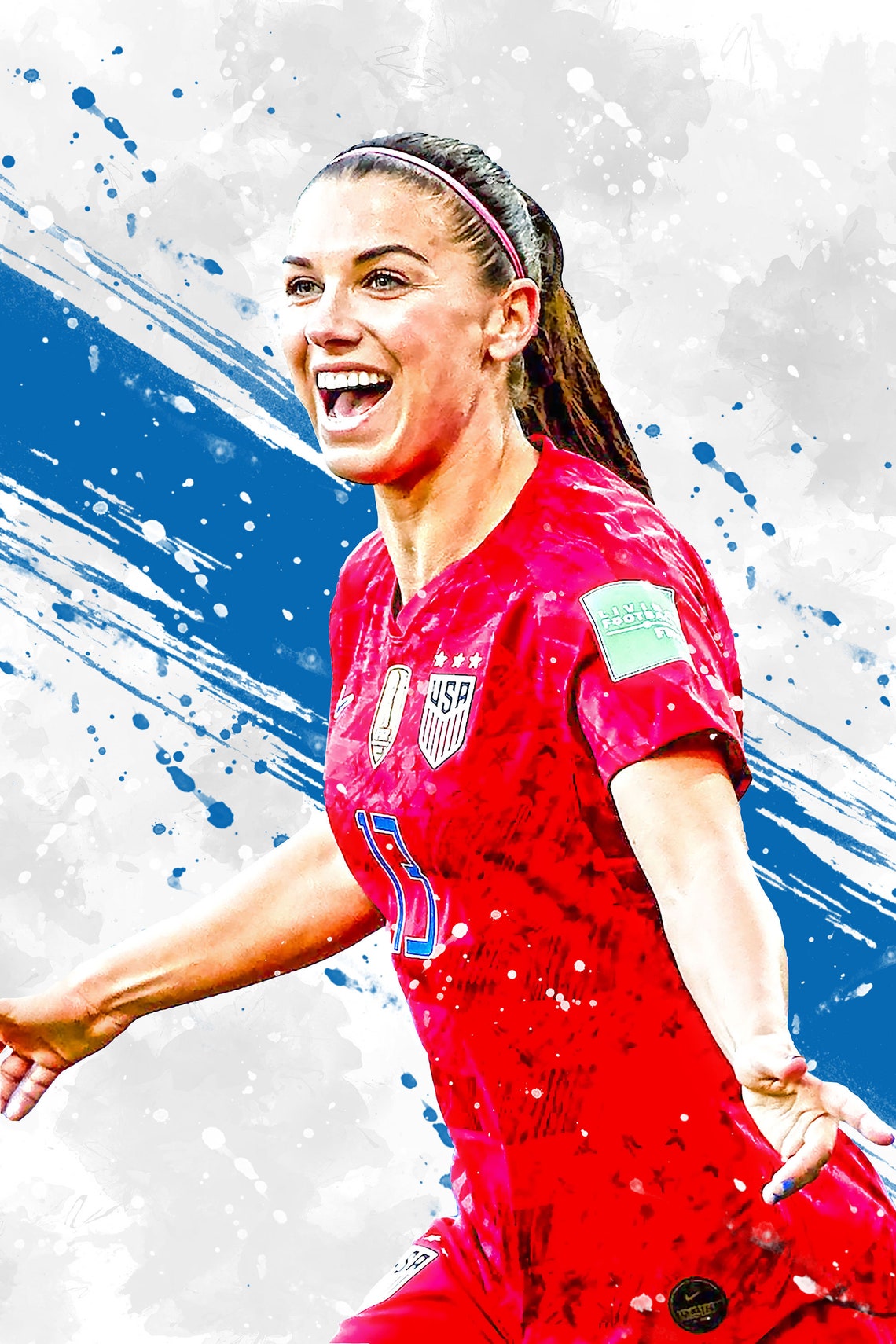 Alex Morgan USWNT Poster Print Sports Art Soccer Print Kids | Etsy