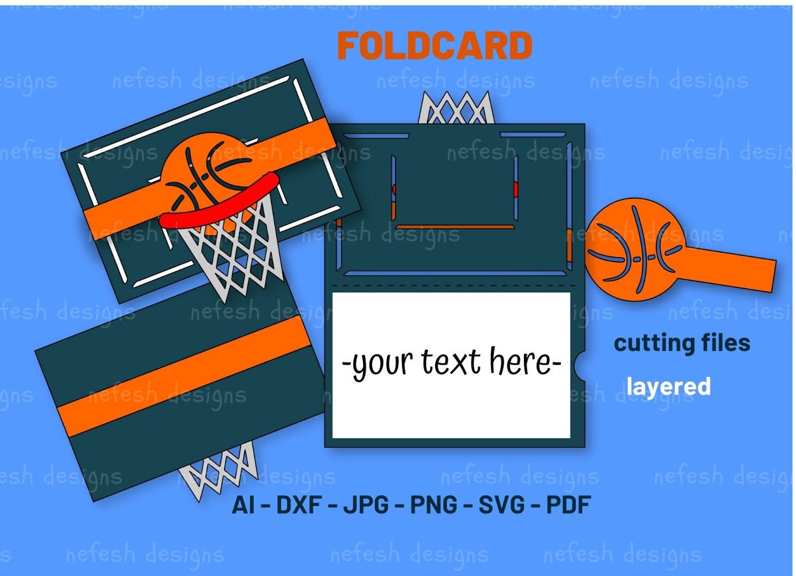 2 BASKETBALL CARD SVG Laser Cut Template Pocket Envelope Card ...