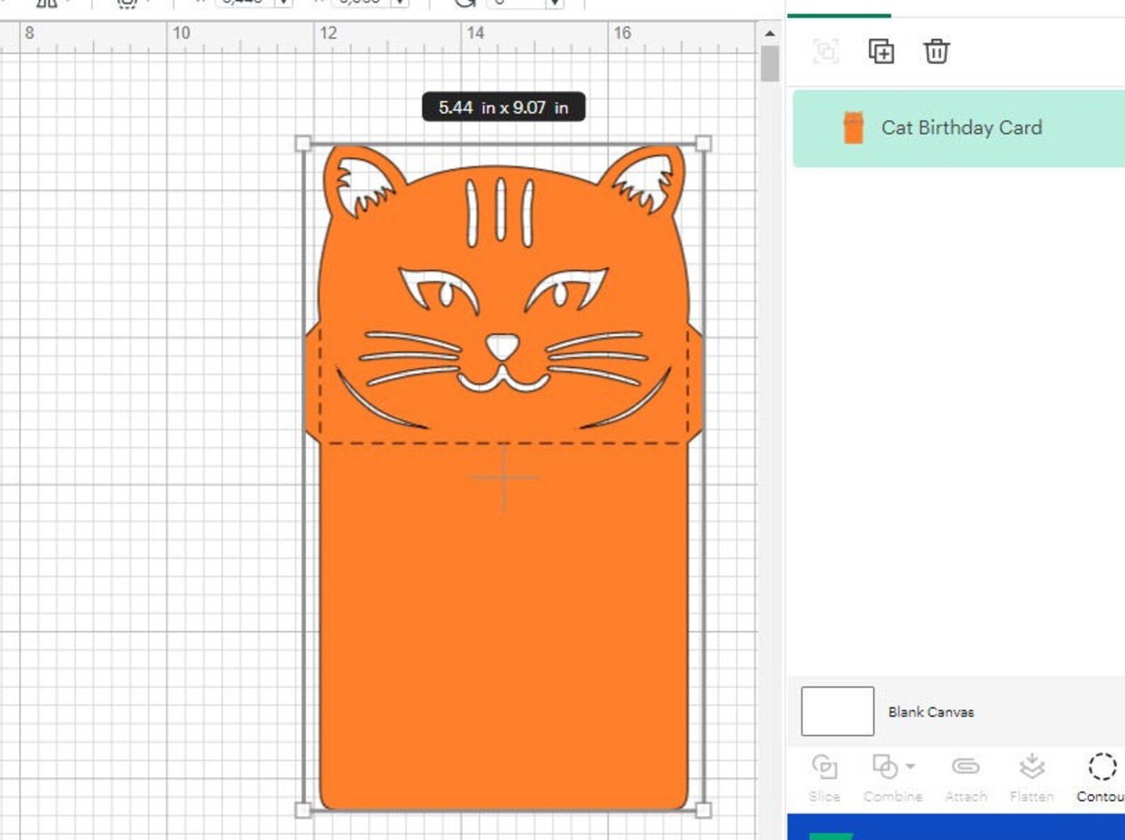 CAT CARD SVG Cat Birthday Card Svg Laser Cut Template Cricut Svg Cat ...