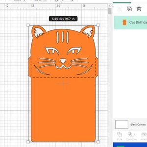 CAT CARD SVG Cat Birthday Card Svg Laser Cut Template Cricut Svg Cat ...
