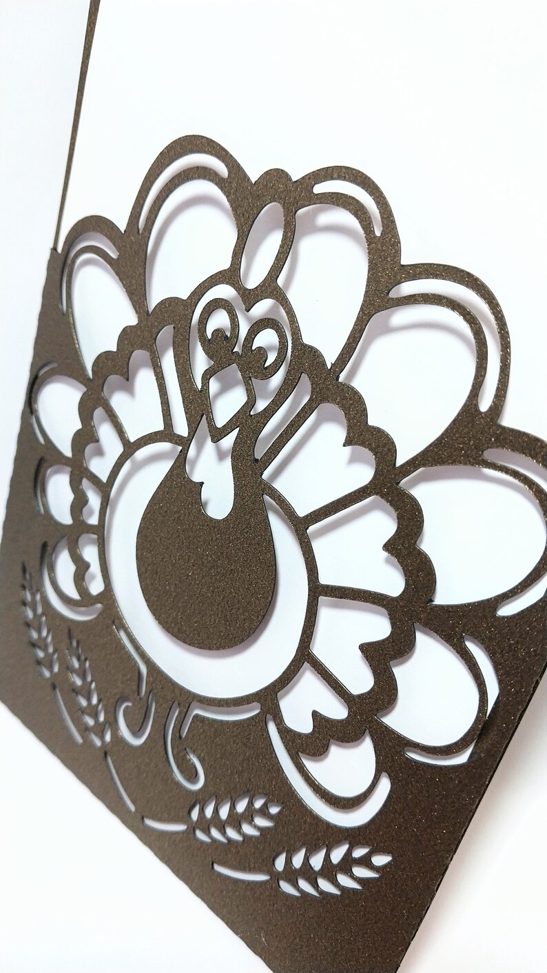 2SVG THANKSGIVING POCKET CARD Templates 5x7 Autumn Leaves Greetings ...