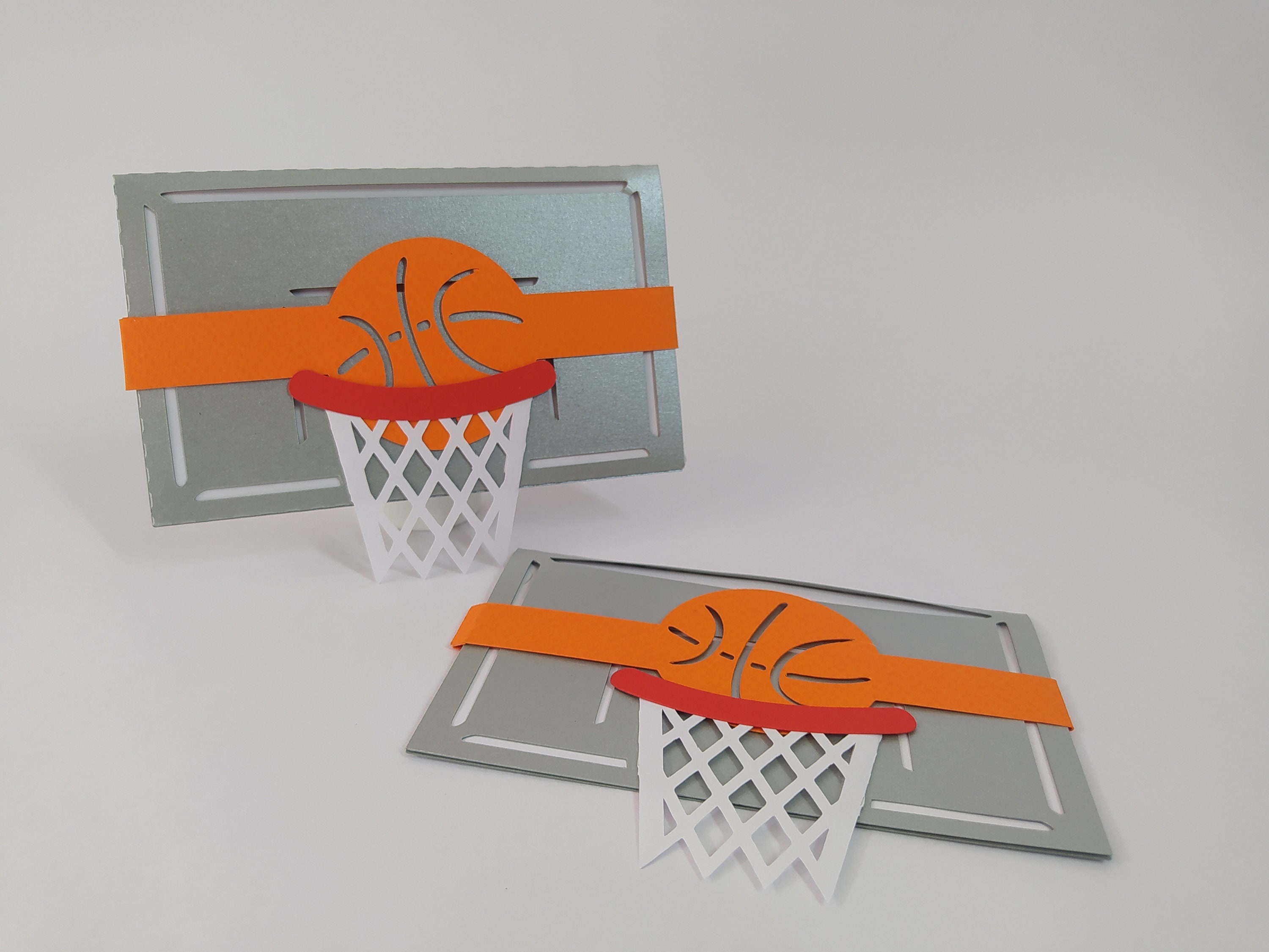 2 BASKETBALL CARD SVG Laser Cut Template Pocket Envelope Card ...