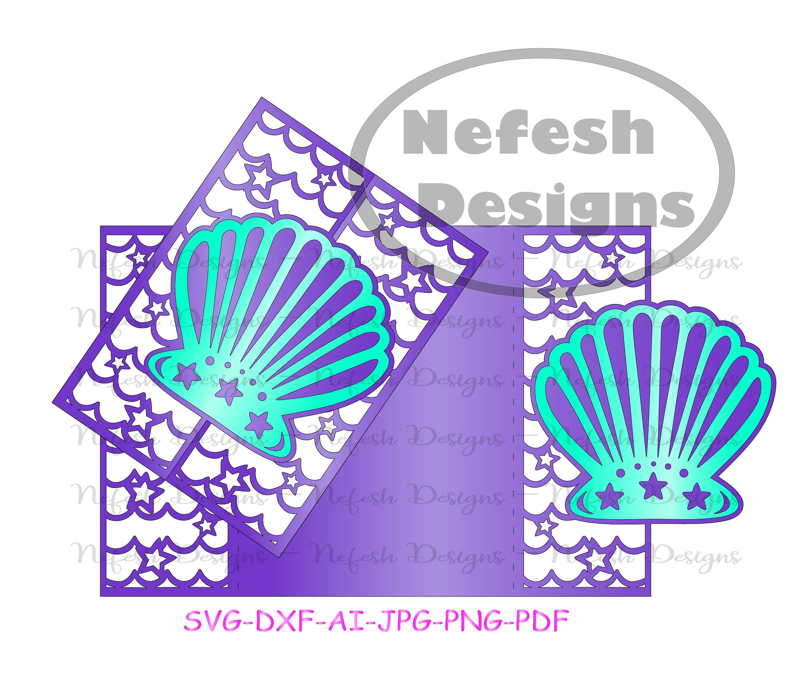 Seashell Card Template