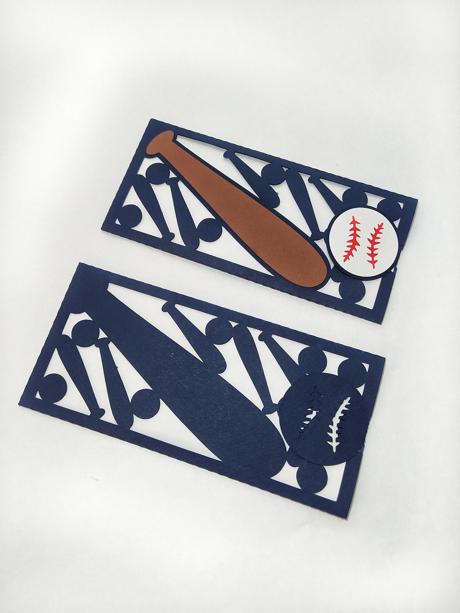 2 BASEBALL ENVELOPES SVG Laser Cut Files Baseball Birthday Invitation ...
