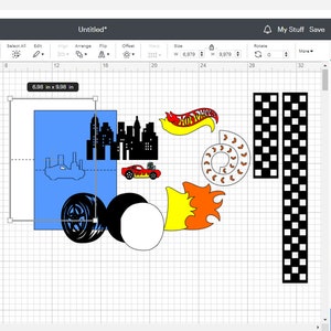 3D Hot Car Wheels POP-UP CARD Svg Speedway Svg Laser Cut Template Race ...