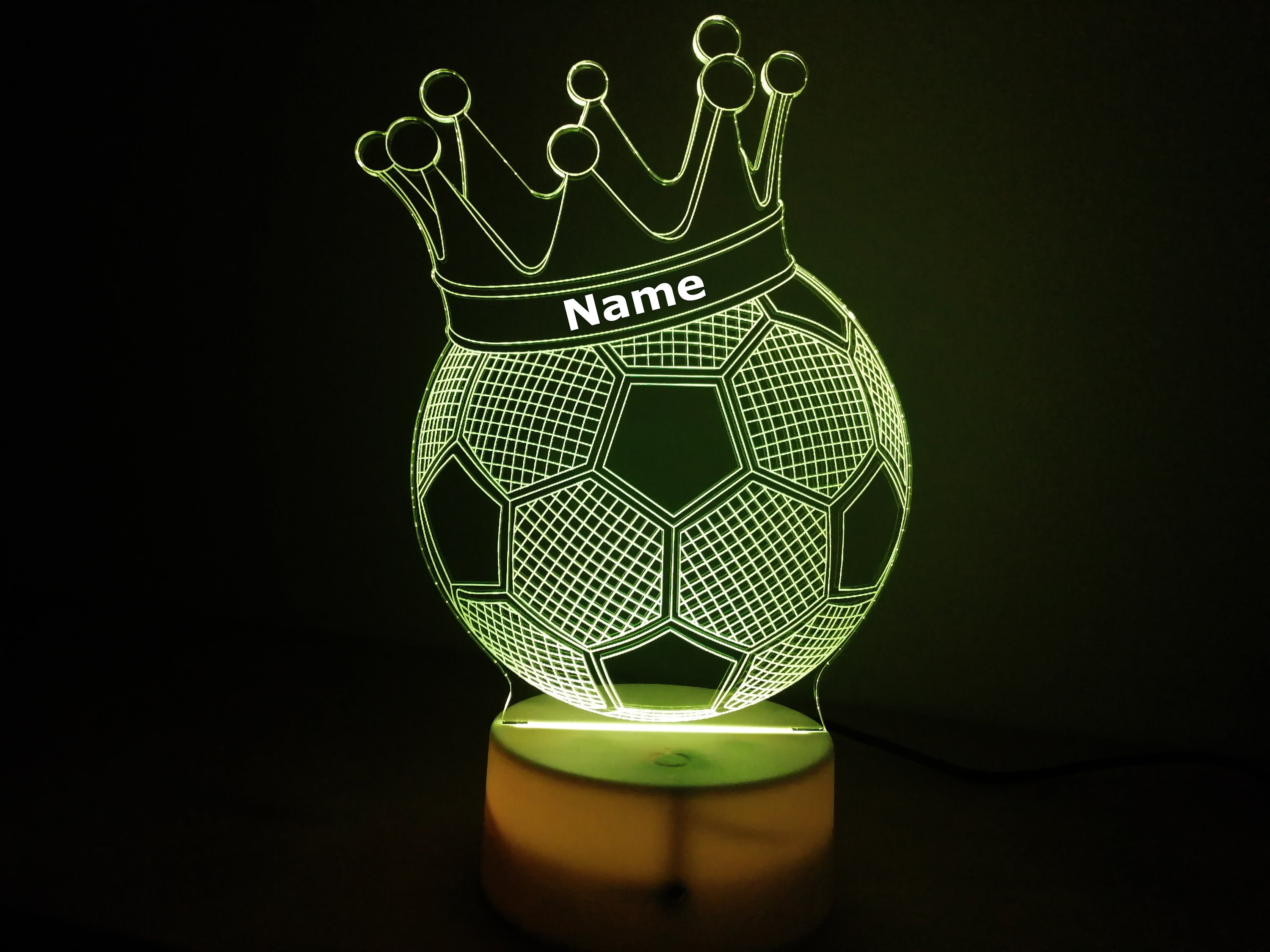 Personalised Football Night Light Children's Light - Etsy UK