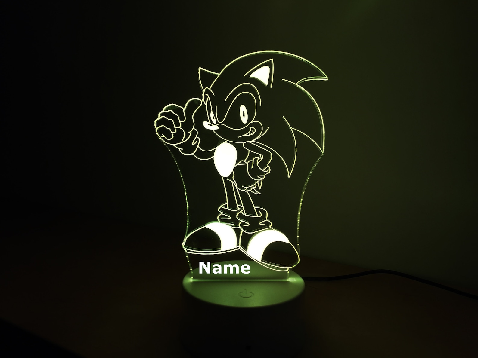 Personalised Sonic Night Light Sonic Hedgehog Kids Bedroom - Etsy UK