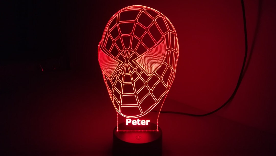 Personalised Superhero Night Light | Children's Light | Kids Bedroom ...