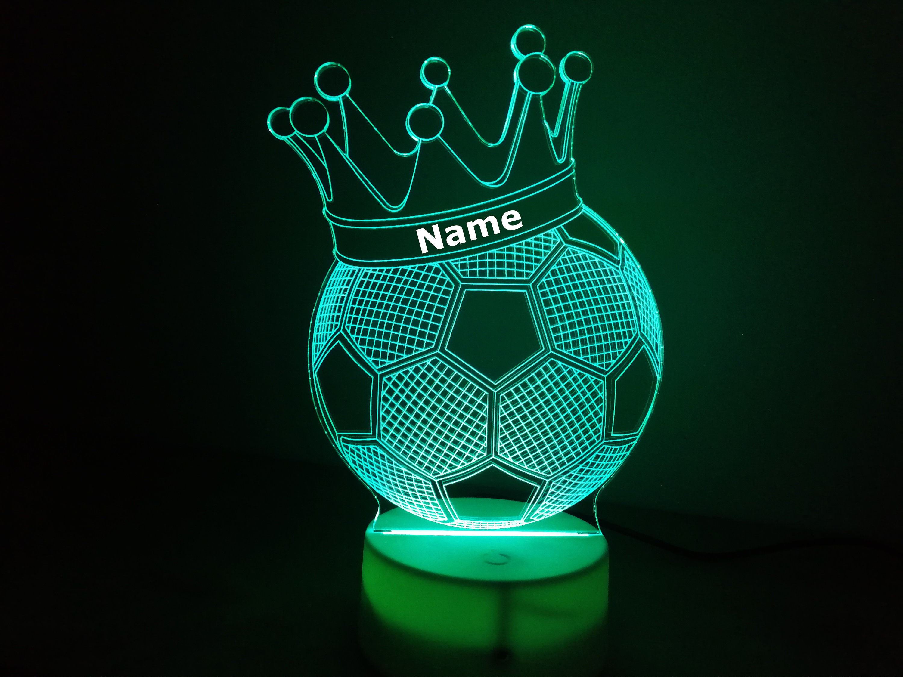 Personalised Football Night Light Children's Light - Etsy UK