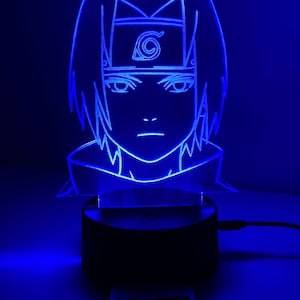 Personalised Sasuke Anime Light L Night Light | Naruto | Anime Gift ...