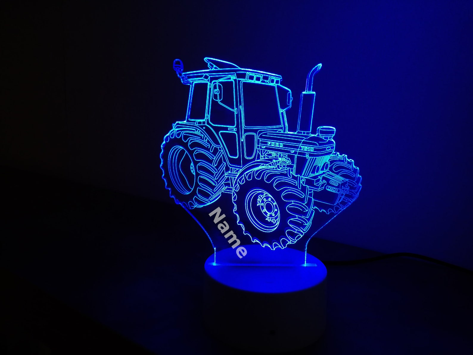 Personalised Tractor Night Light Children's Light Kids - Etsy UK