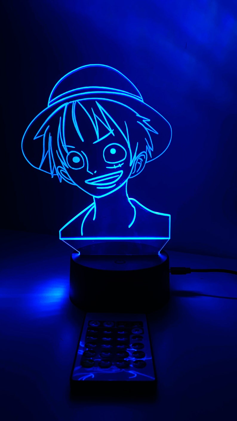 Personalised One Piece Anime Light L Night Light | Luffy | Anime Gift ...