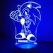 Personalised Sonic Night Light | Sonic Hedgehog | Kids Bedroom | Boys ...